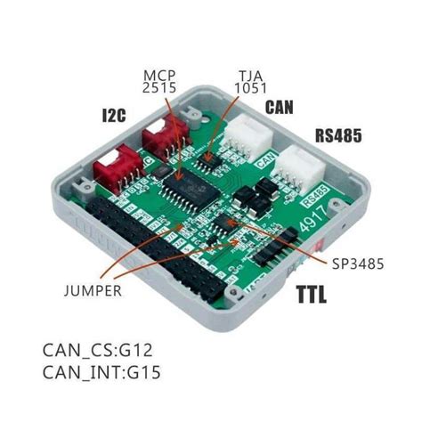 m5 commu module rs485 ttl can i2c port