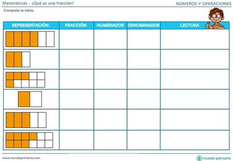 Fracciones Para 4to Grado