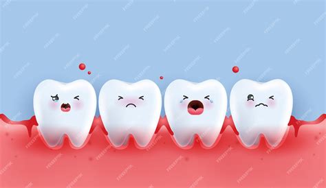 Premium Vector Dental Care Illustration Set Dentists Treat Teeth