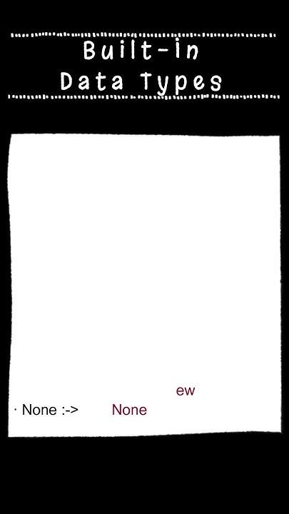 Python Data Types And Keywords In 60 Seconds 🐍 Beginners Guide Youtube