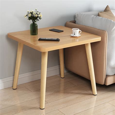 미니멀리스트 나무 침대 옆 테이블 간단한 소파 가장자리 캐주얼 책상 커피 테이블 거실용 북유럽 다기능 가구 Aliexpress
