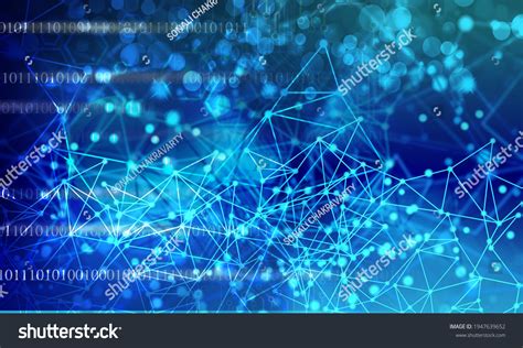 Digital Cogs Global Circuit Binary Background Stock Illustration