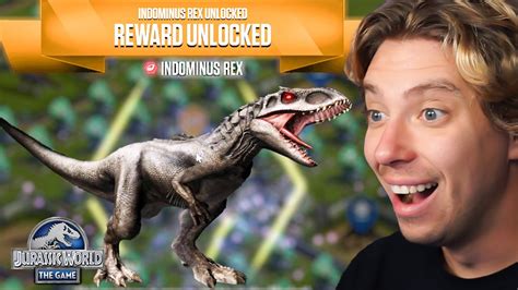 Unlocking The Indominus Rex In Jurassic World The Game Youtube