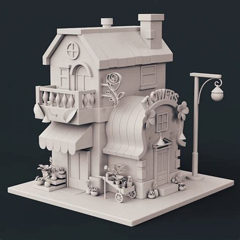 卡通花店 花瓣网