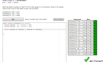 Loneteen Codingbat Warmup 1 Youtube