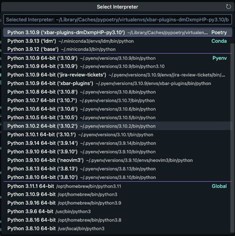 Poetry Environments Not Being Populated In Select Interpreter List Issue Microsoft