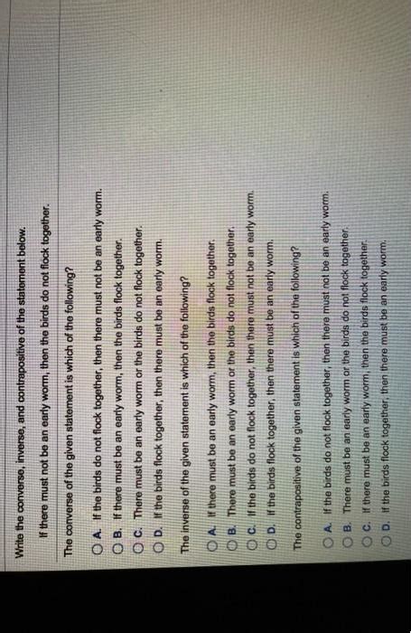 Solved Write The Negation Of The Conditional Statement