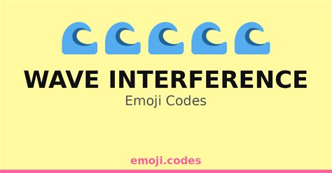 Wave Interference Emoji Codes 🌊🌊🌊🌈🌊 — 154 Combinations To Copy And Paste
