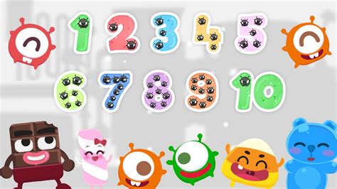 Candybots 123 Numbers Learn To Count Numbers From 1 To 10 In English