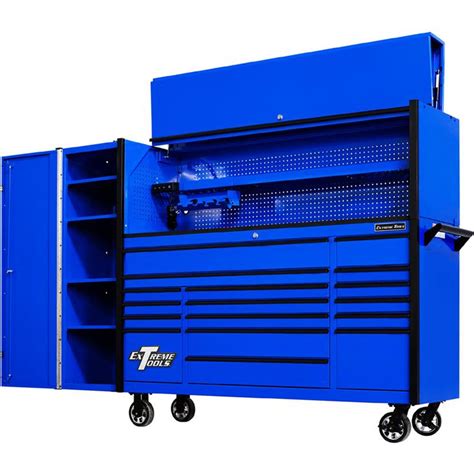 Extreme Tools 72 Dx Series 17 Drawer Roller Cabinet Whutch And Side