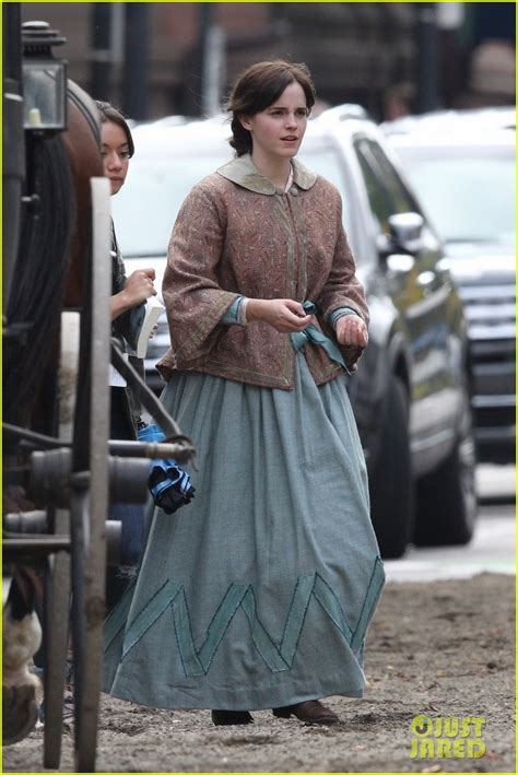 Emma Watson Dons Her Costume On Little Women Set Photo 1191386