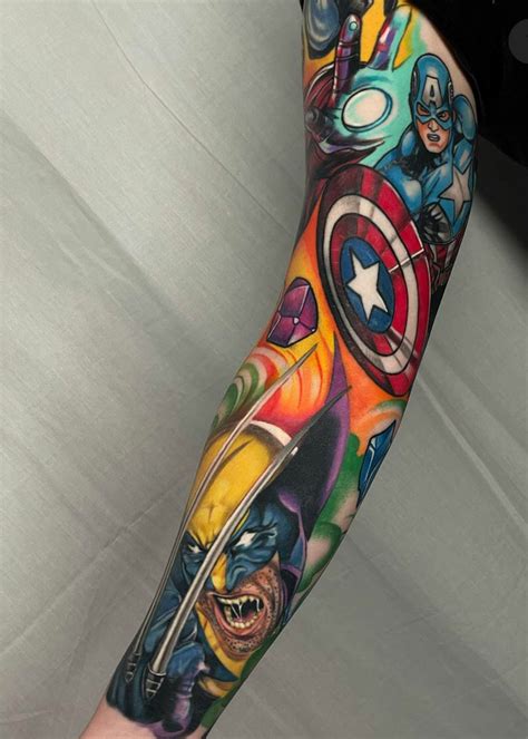 Superhero Forearm Tattoos