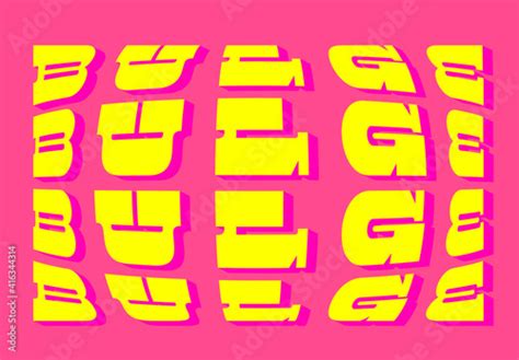 Bulge Text Effect Stock Template Adobe Stock