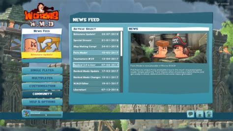Worms Wmd Interface In Game Video Game Ui
