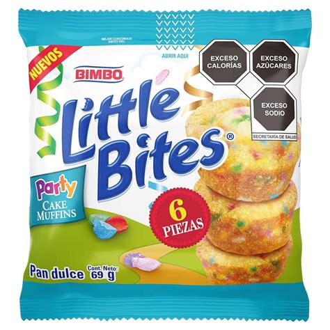 Muffin Bimbo Little Bites Party Cake 69g Bodega Aurrera Despensa A