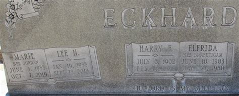 Lee Harry Eckhardt 1933 2013 Find A Grave Memorial