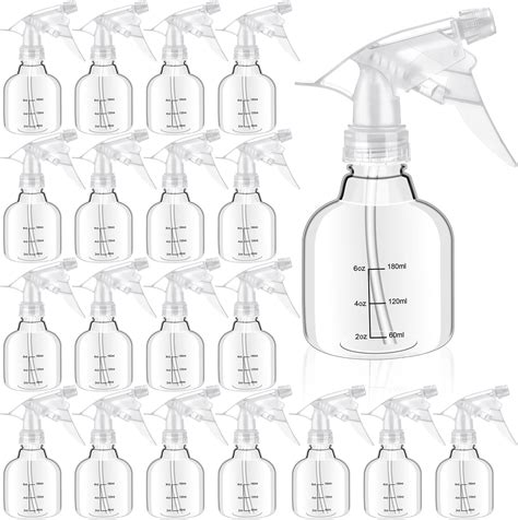 Merkaunis 20pcs 8 Oz Spray Bottle Clear Plastic Spray