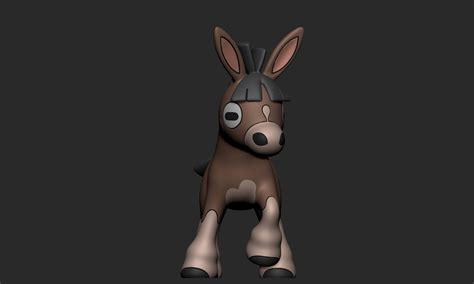 Stl File Pokemon Mudbray With 2 Poses・template To Download And 3d