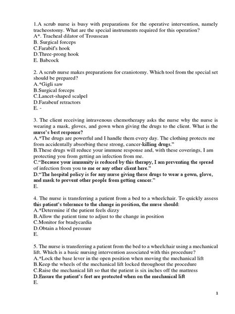 120 Patient Care Mcq Surgery Pdf Surgery Anesthesia