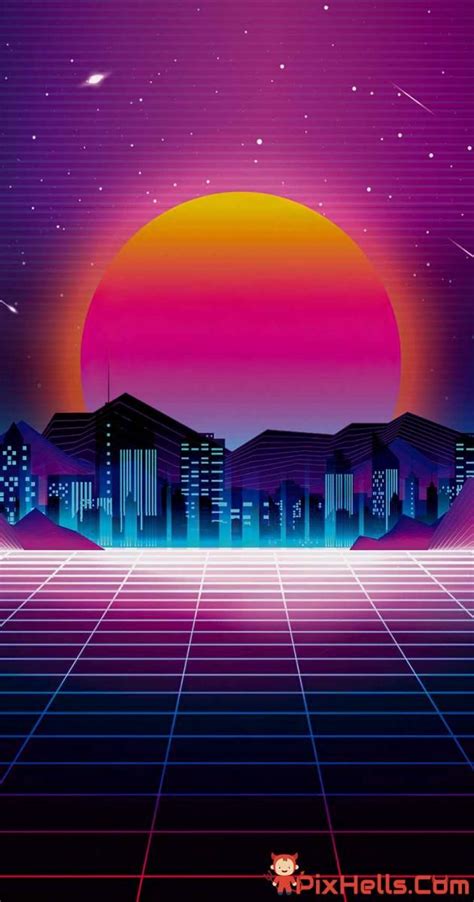 Retro City Sunset 4k Wallpaper De Tela Nuvem Wallpapers Bonitos