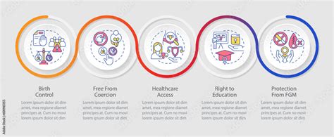 Reproductive Rights Loop Infographic Template Gender Equality Data