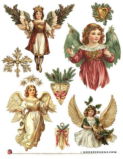 Public Domain Christmas Images Ads And Clip Art For Free Robin Colors