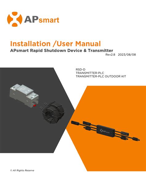 Apsmart Rsd D Rapid Shutdown Device And Transmitter User Manual