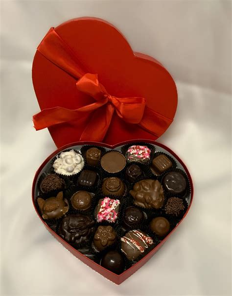 Classic Red Heart Assorted Chocolates Etsy