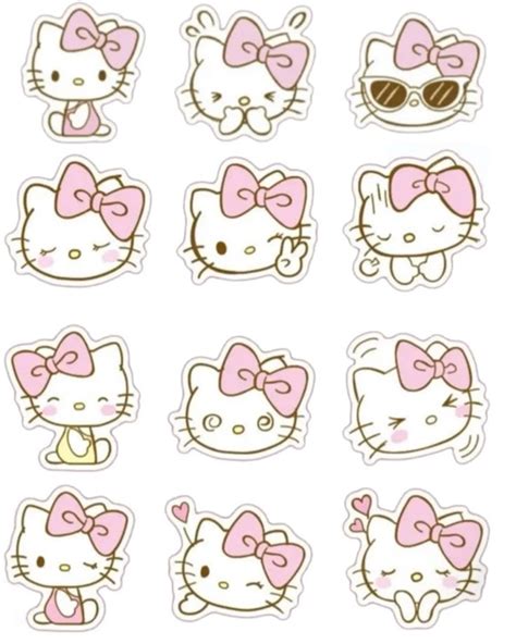 Stikers Para Descargar Kawaii Tegninger Klistermærker Hello Kitty