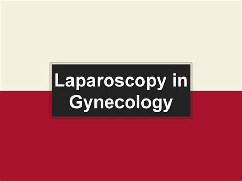Laparoscopy In Gynecology Pdf