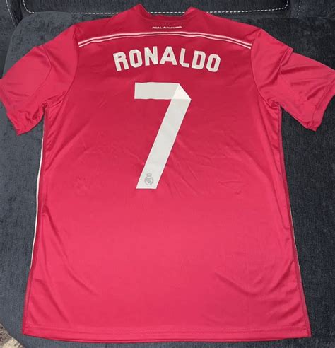 Adidas Cristiano Ronaldo Real Madrid 1415 Adidas Retro Pink Jersey