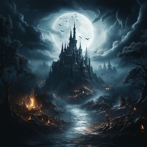 Premium Photo Vampire Castle