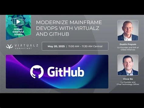 Modernizing Mainframe Devops With Github And Virtualzs Zaac™ Jeanne