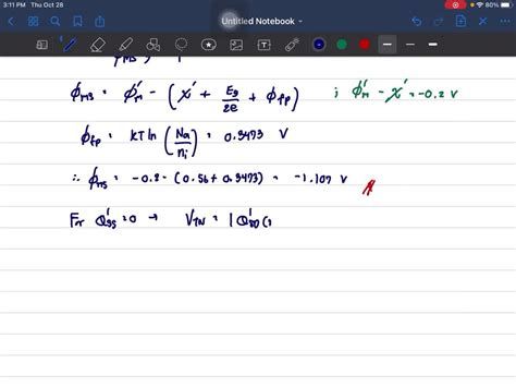 SOLVED Consider A MOS Capacitor With An N Polysilicon Gate And N Type Silicon Substrate