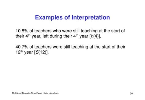 Ppt Multilevel Discrete Time Event History Analysis Powerpoint