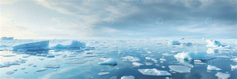 Ice Sheets Melting In The Arctic Ocean Or Waters Global Warming And