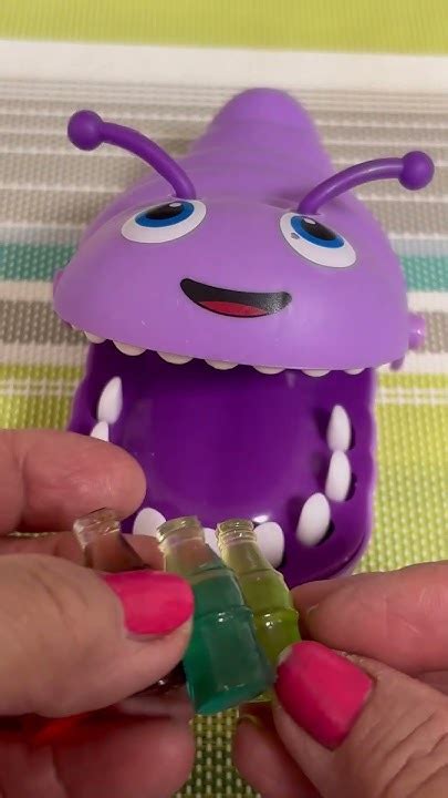 The Cute Violet Catterpillar Want To Eat Diff Color Of Bottle Shape