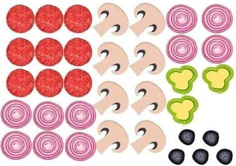 16 Free Printable Pizza Toppings Pdf Pages Artofit
