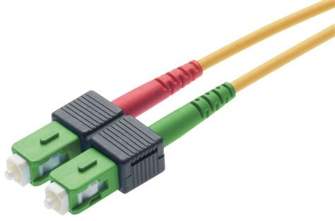patch cord fo sc duplex apc 8° grade c lc qr figure 8 apc 8° grade c
