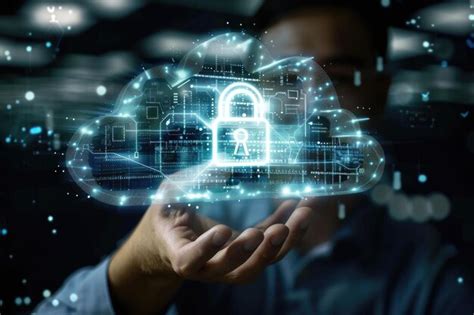 Premium Photo Security Of Storing Data In The Cloud