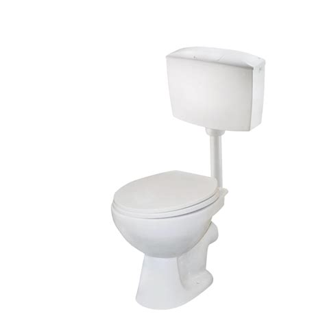 סט אסלה חרס P שטיפה היקפית לבן מבריק כולל מיכל הדחה אולי פלסטיק וכולל מושב טריקה שקטה פלסטיק לבן