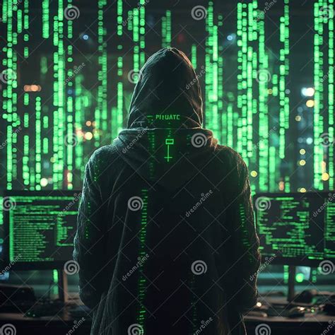 Hacker In The Matrix Stock Illustration Illustration Of Software 335265891