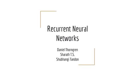 Recurrent Neural Networks Pdf