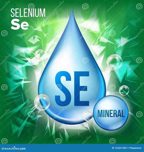 Mineral Se Selenium Red Shining Pill Capsule Icon Mineral Vitamin Complex With Chemical