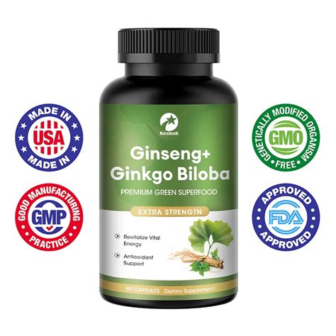 Ginko Biloba And Panax Ginseng Supplement Red Ginseng Brain Supplement