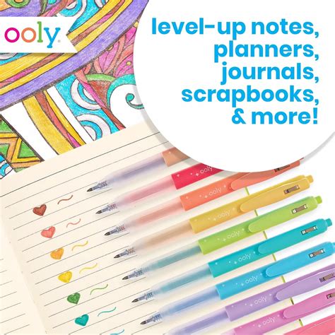 Ooly Oh My Glitter Gel Pens Set Of 4 Cute School And