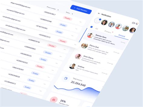 data table ui design by indriyani puspita on dribbble