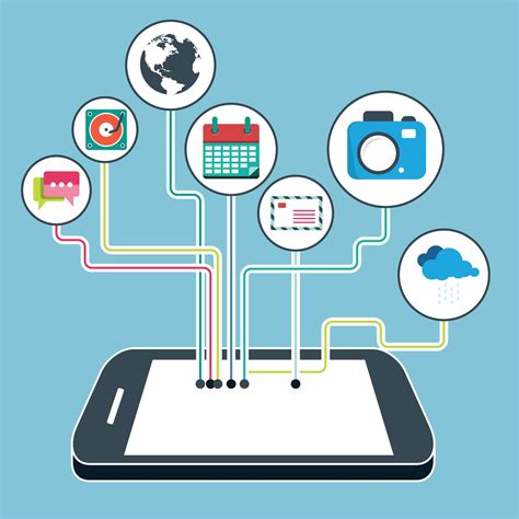 Mobile Applications And Mobile Development Concept Flat Illustration 42879919 Vector Art At