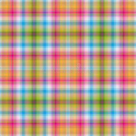 Seamless Rainbow Checkered Pattern Stock Illustration Illustration Of