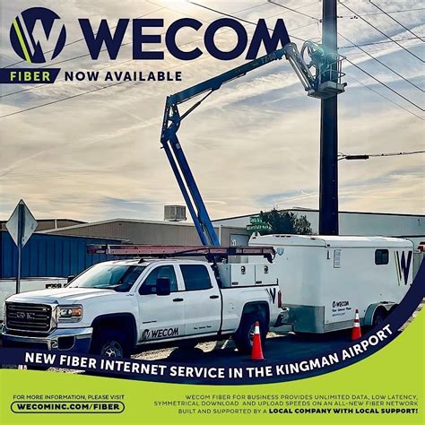 Wecom Announces New Fiber Internet Service In The Kingman Airport